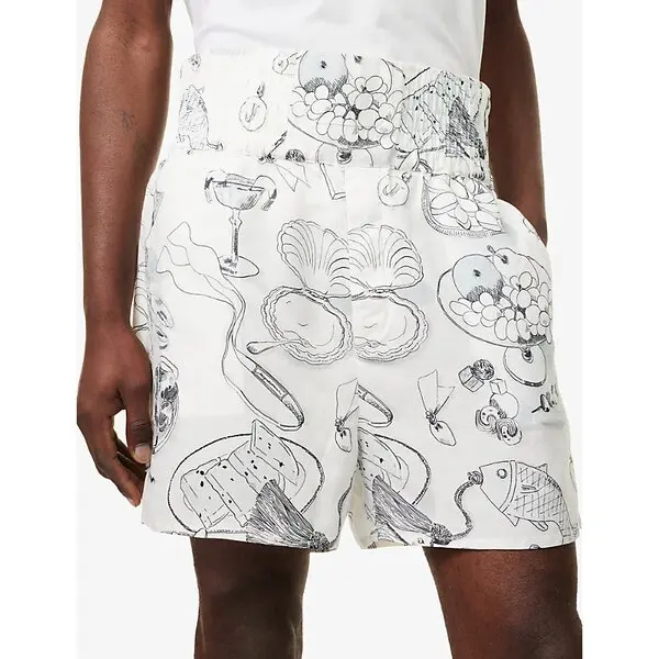 Jacquemus Le Boxer Printed Woven Shorts