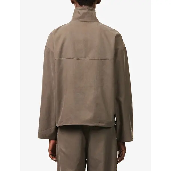 THE COUTURE CLUB Funnel-neck Zip-through Woven Jacket