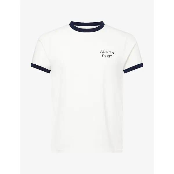 AUSTIN POST Ringer God Bless Cotton T-shirt