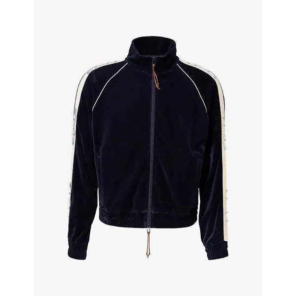 AUSTIN POST Sunset Velour Cotton Track Jacket