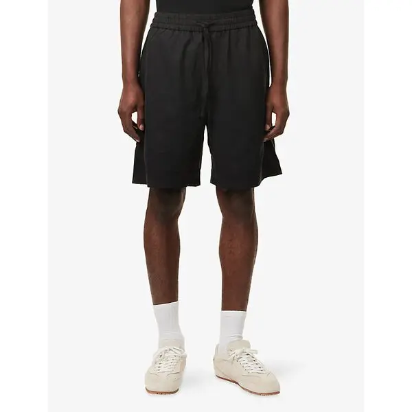 THE COUTURE CLUB Cupro Panelled Woven Shorts