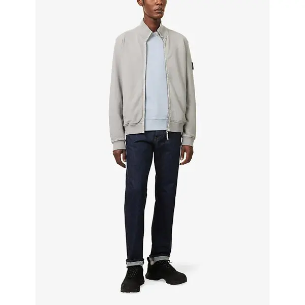 Stone Island Compass-badge Brushed Cotton-jersey Jacket