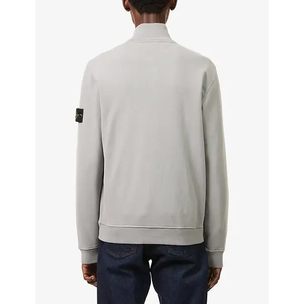 Stone Island Compass-badge Brushed Cotton-jersey Jacket