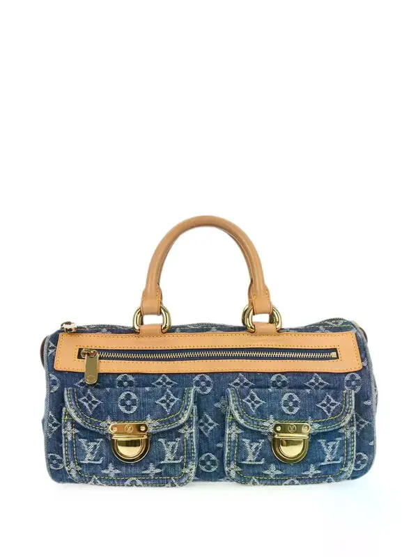 LOUIS VUITTON 2005 Monogram Denim Neo Speedy Handbag
