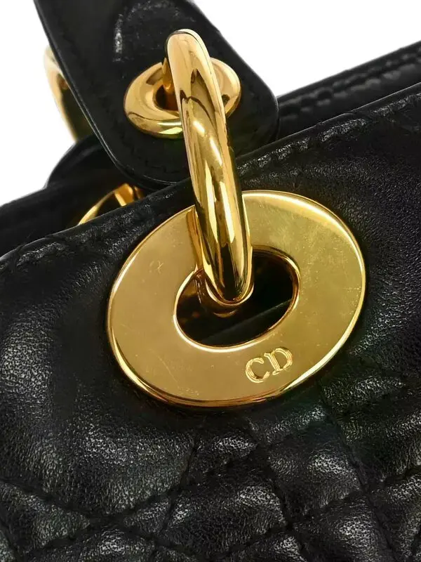 Dior 2020 Lady Cannage Handbag - Black