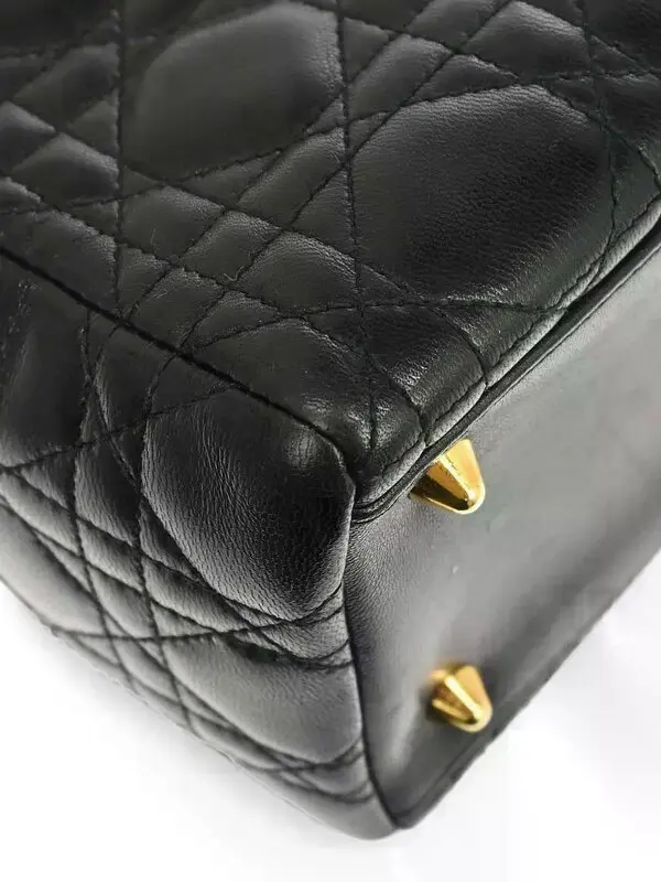 Dior 2020 Lady Cannage Handbag - Black
