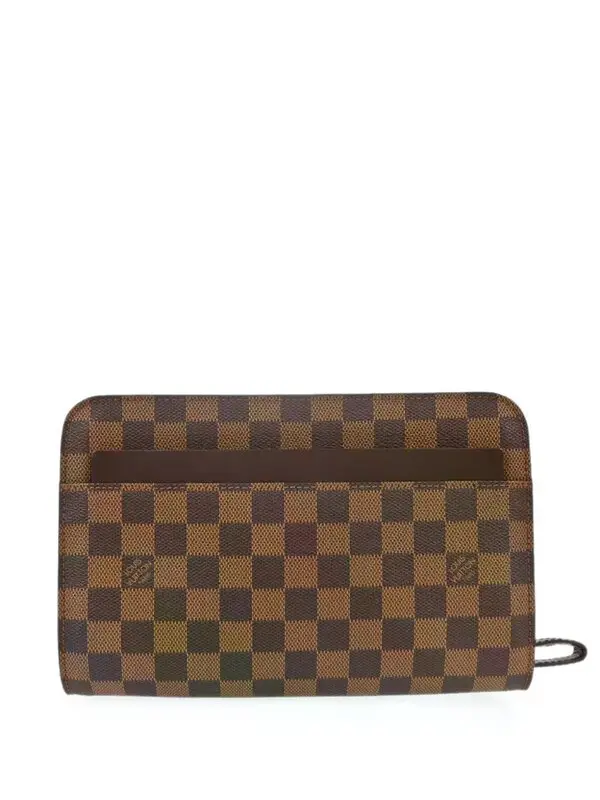 LOUIS VUITTON 2002 Damier Ebène Saint Louis Clutch Bag