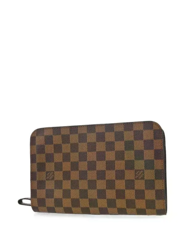 LOUIS VUITTON 2002 Damier Ebène Saint Louis Clutch Bag