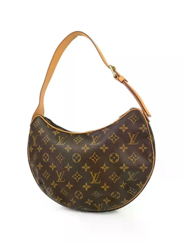LOUIS VUITTON 2003 Monogram Croissant Handbag - Brown