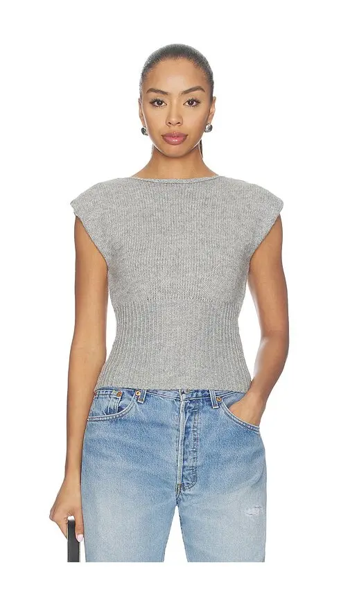 ALL THE WAYS Medora Knit Top In . Also - Grey