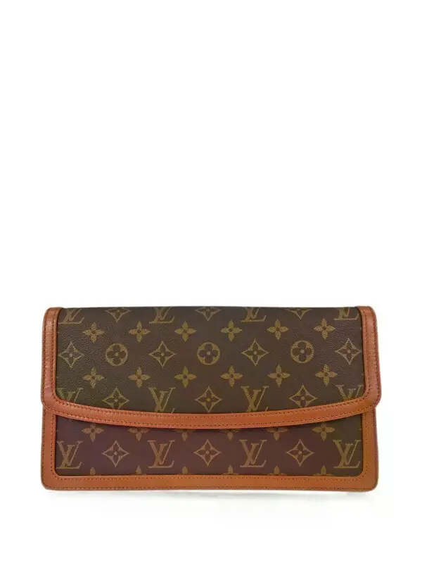 LOUIS VUITTON 1990 Pochette Dame Monogram Clutch Bag