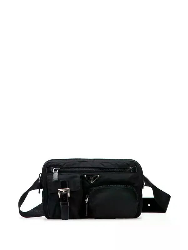 Prada 2013-2025 Tessuto Multi Pocket Belt Bag - Black