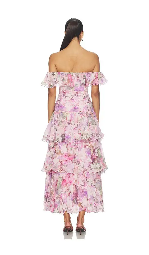 Astr The Label Tiered Ruffle Maxi Dress