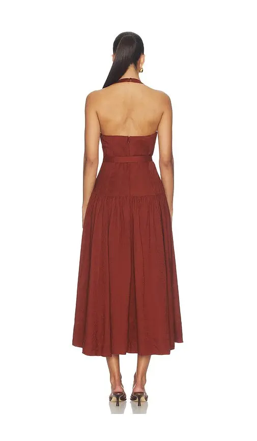 Astr The Label Katinka Halterneck Midi Dress