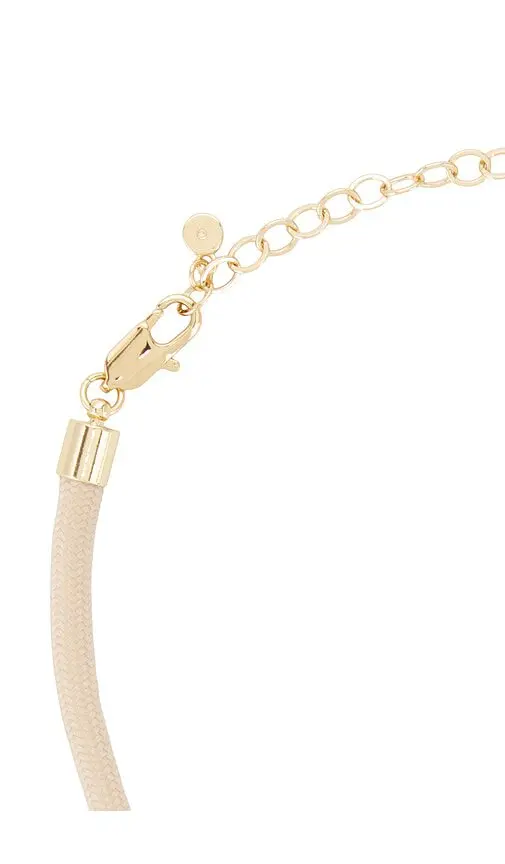 Ettika Oval Pendant Cord Necklace