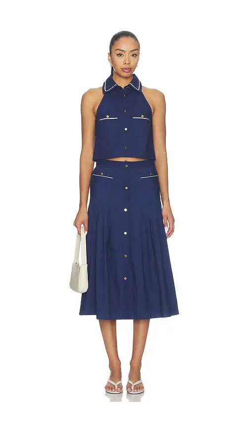 SEROYA Yumi Poplin Top In . Also