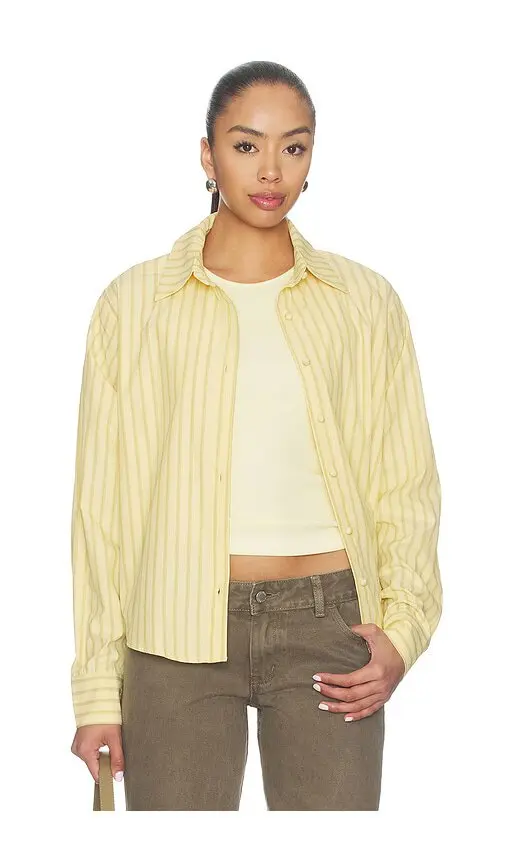 ALL THE WAYS Julie Button Up Top In . Also