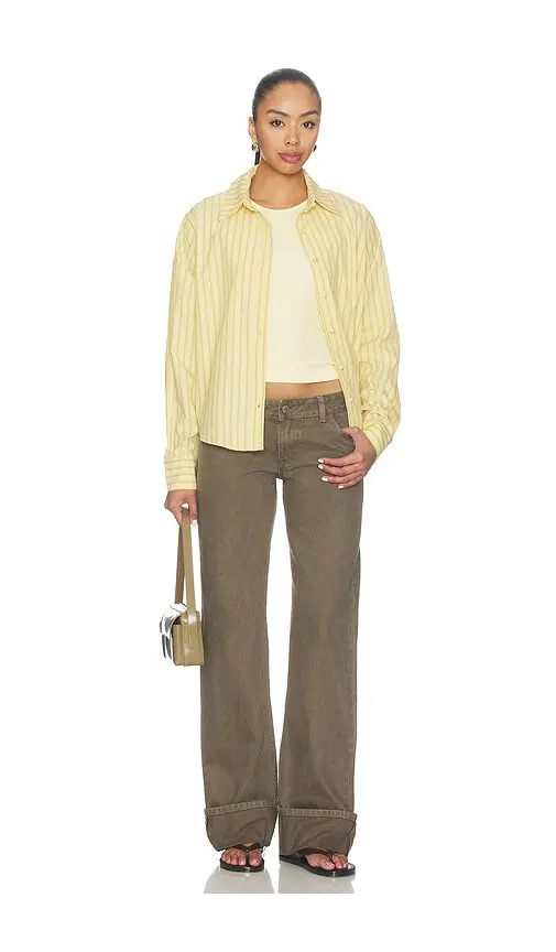 ALL THE WAYS Julie Button Up Top In . Also