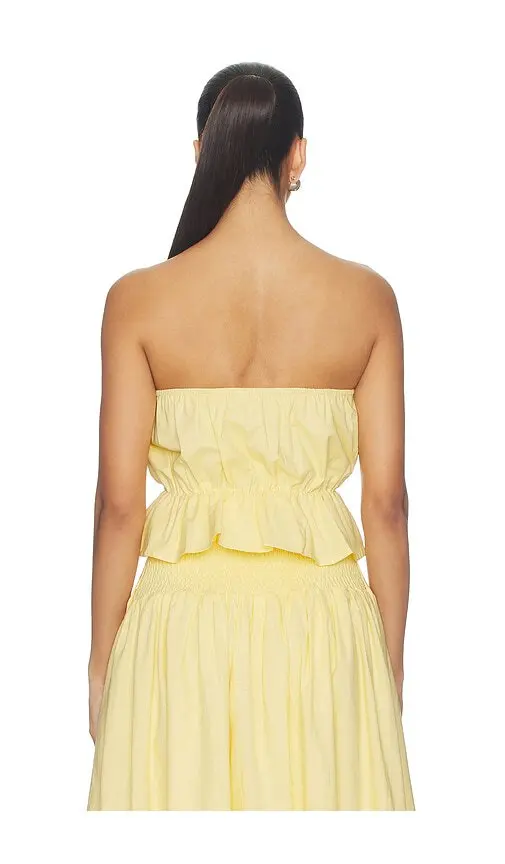 SNDYS. Nesa Strapless Top - Yellow