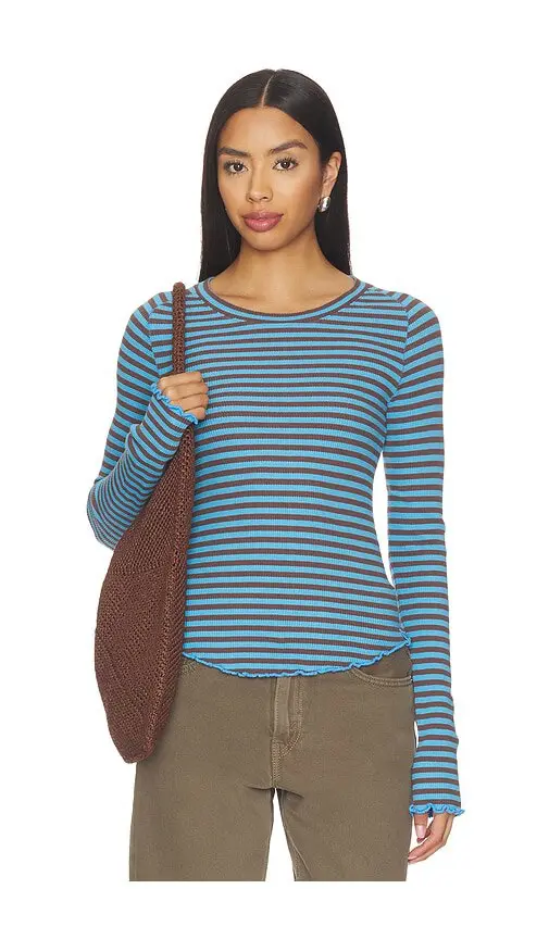 Free People X We The Free Easy Does It Striped Tee
