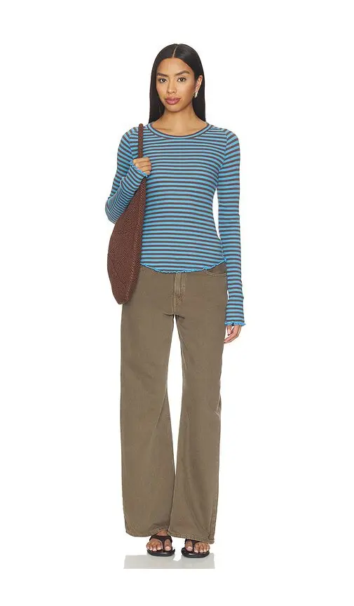 Free People X We The Free Easy Does It Striped Tee