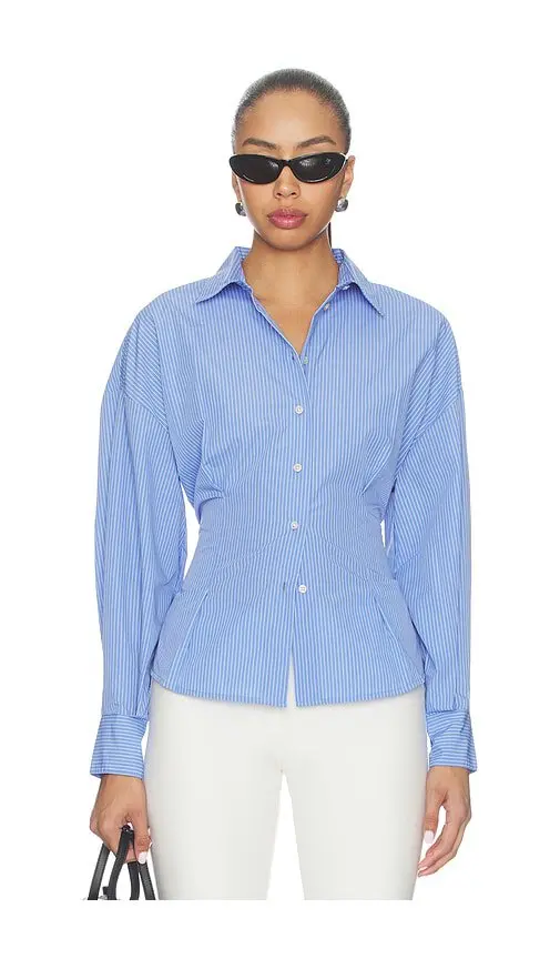 FAVORITE DAUGHTER The Back Story Shirt In . Also - Blue
