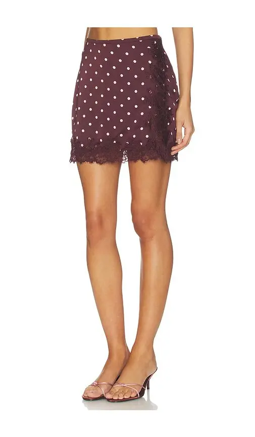 Line & Dot Raye Mini Skirt In . Also