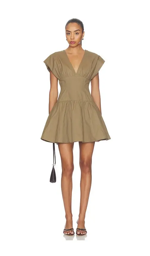 Line & Dot Hamish Mini Dress In . Also - Brown