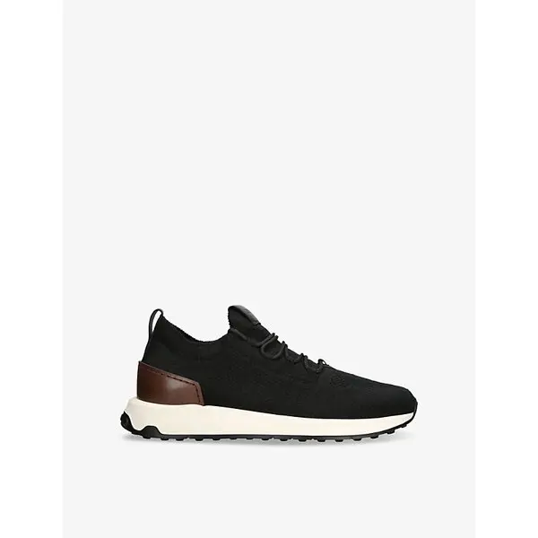 TOD'S Run 63k Calzino Knitted And Leather Mid-top Trainers