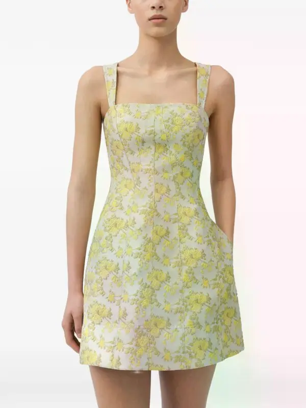 Simkhai Lydia Floral-jacquard Mini Dress