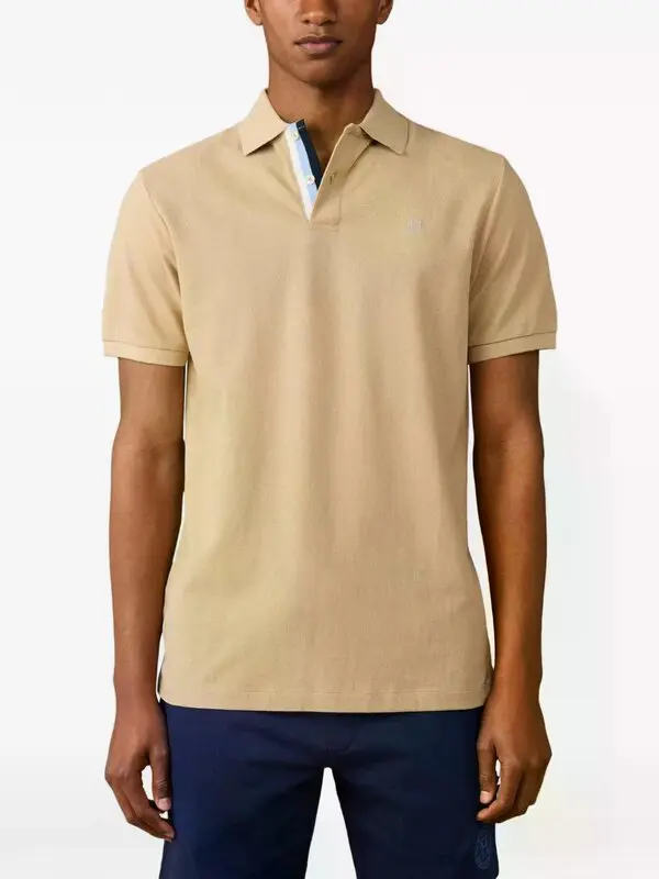 HACKETT LONDON Embroidered-logo Polo Shirt - Neutrals