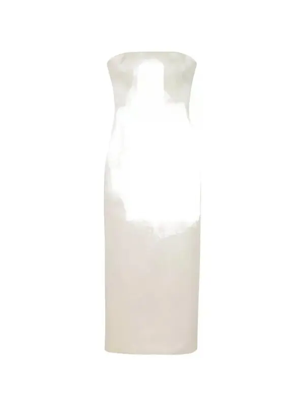Simkhai Enid Bustier Midi Midi Dress - Neutrals