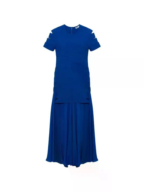Simkhai Laken Cut-out Knit Maxi Dress - Blue