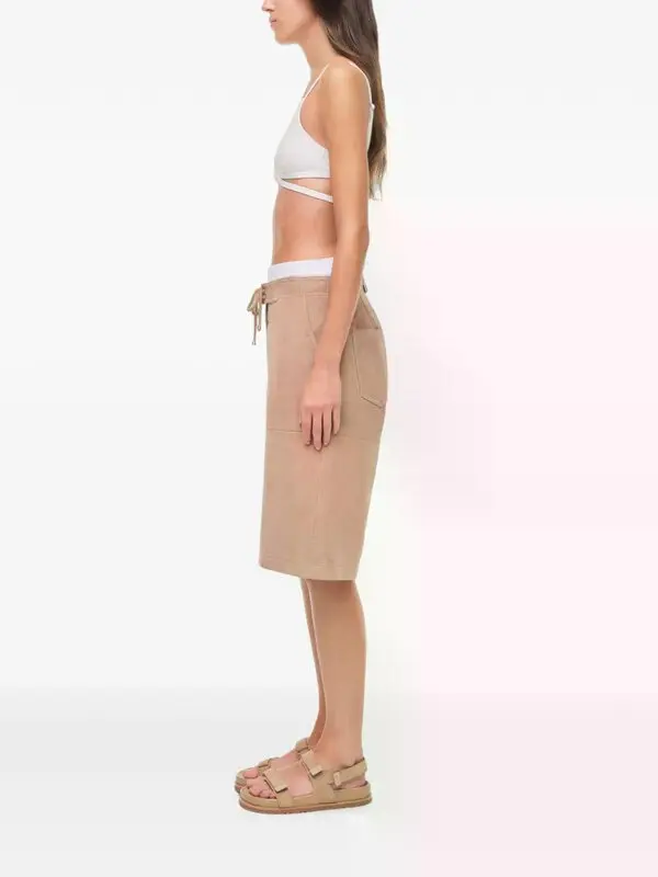 Simkhai Whitaker Leather Shorts