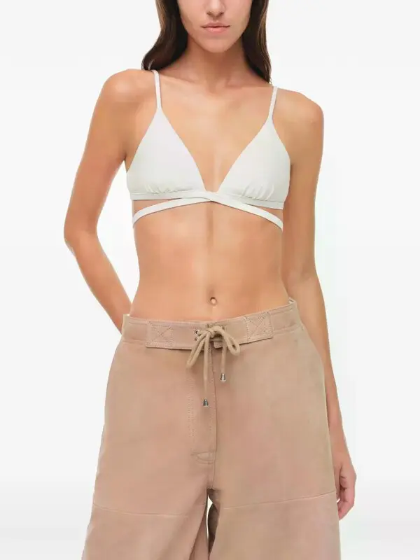 Simkhai Whitaker Leather Shorts