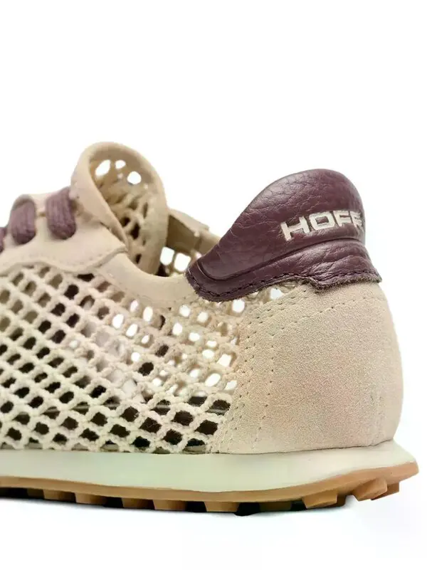 HOFF Bridge Fishnet Mesh-panelled Suede Sneakers