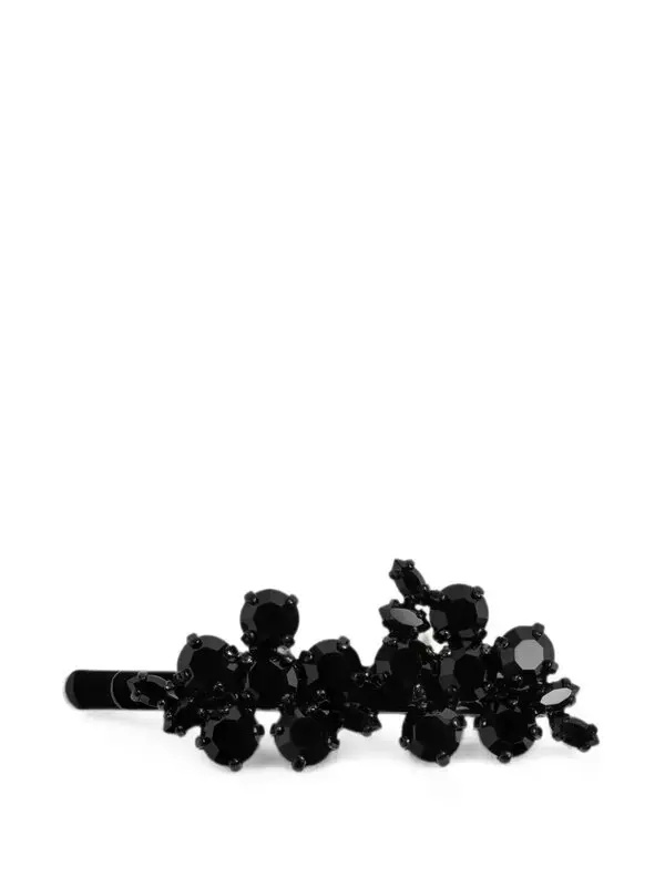 Simone Rocha Mini Hellebore Flower Hair Clip - Black