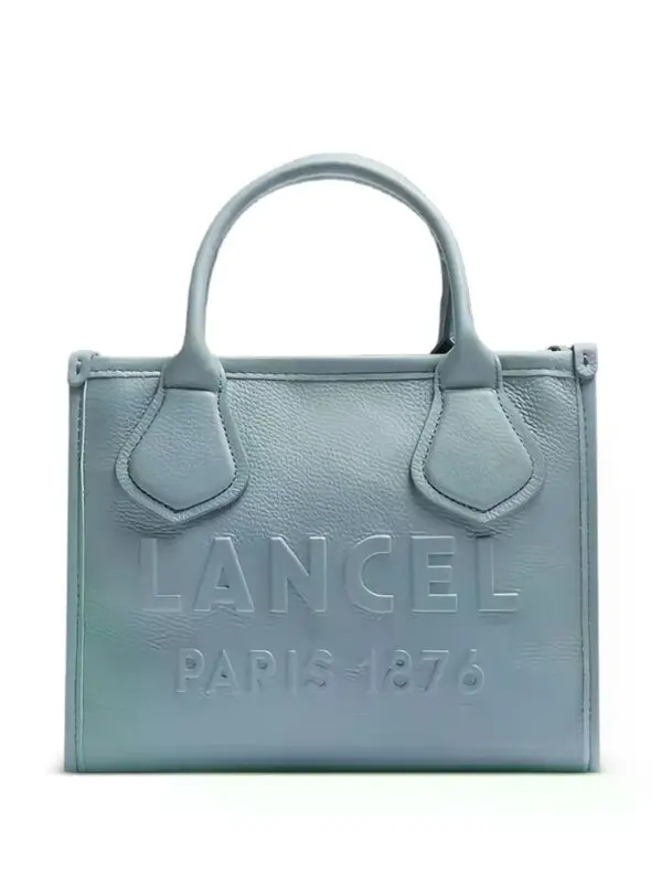LANCEL S Jour Logo-embossed Leather Tote Bag - Blue