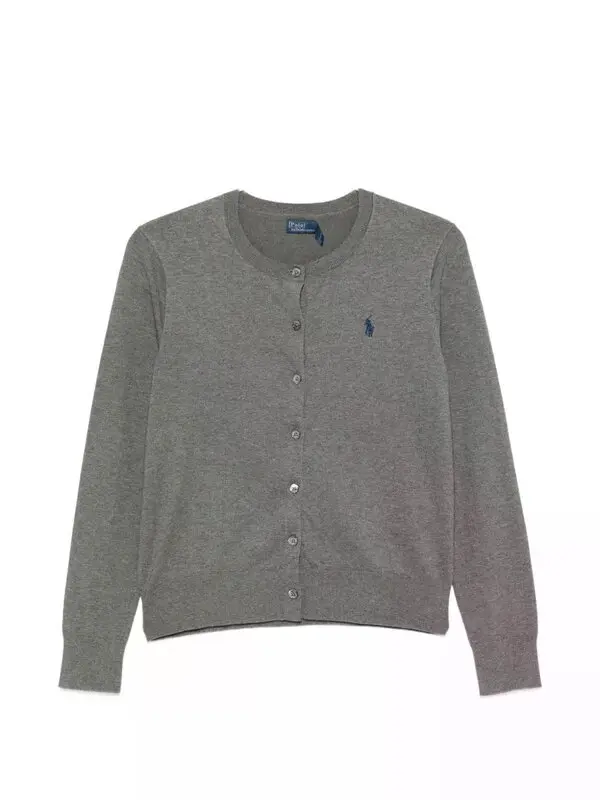 Polo Ralph Lauren Fine Knit Embroidered Logo Cardigan