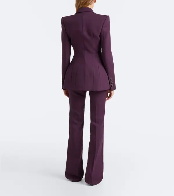 Alex Perry Virgin Wool Flared Pants