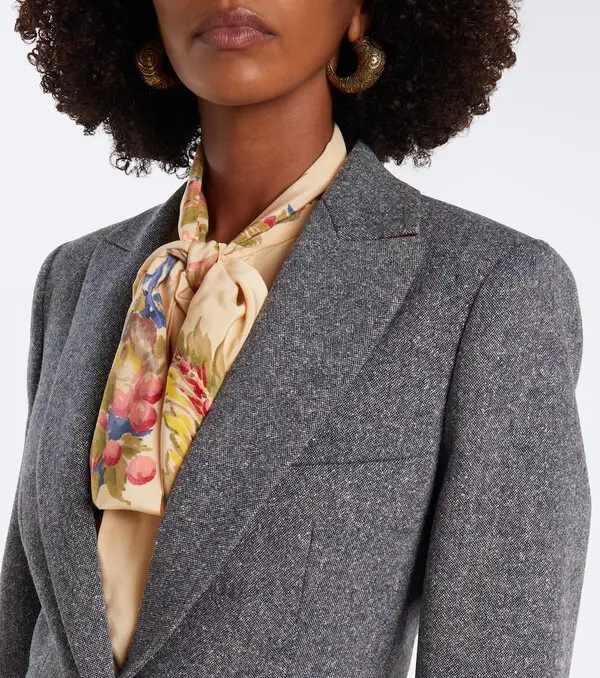 Etro Wool And Silk-blend Blazer