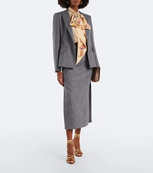 Etro Wool And Silk-blend Blazer