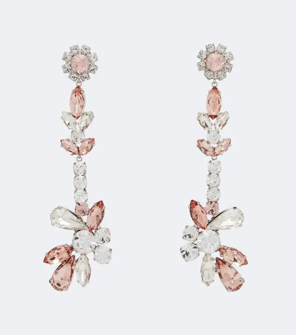Erdem Crystal-embellished Drop Earrings