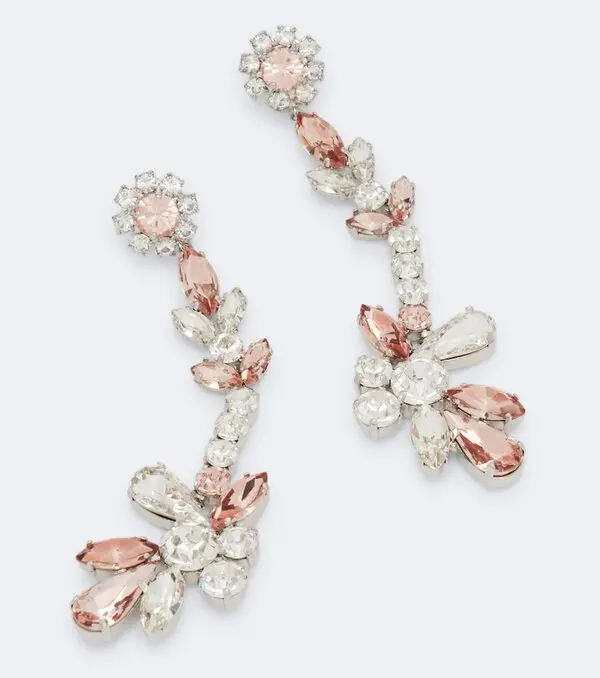 Erdem Crystal-embellished Drop Earrings