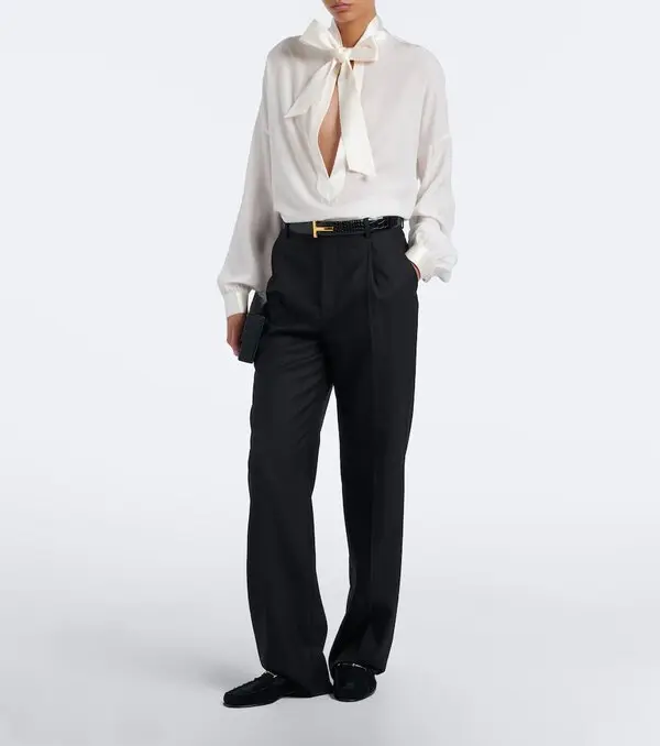 TOM FORD Suede Penny Loafers