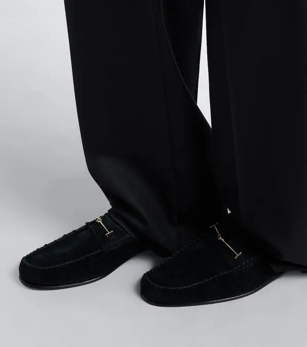 TOM FORD Suede Penny Loafers