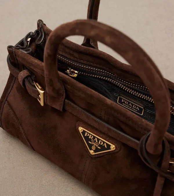 Prada Bonnie Mini Suede Tote Bag