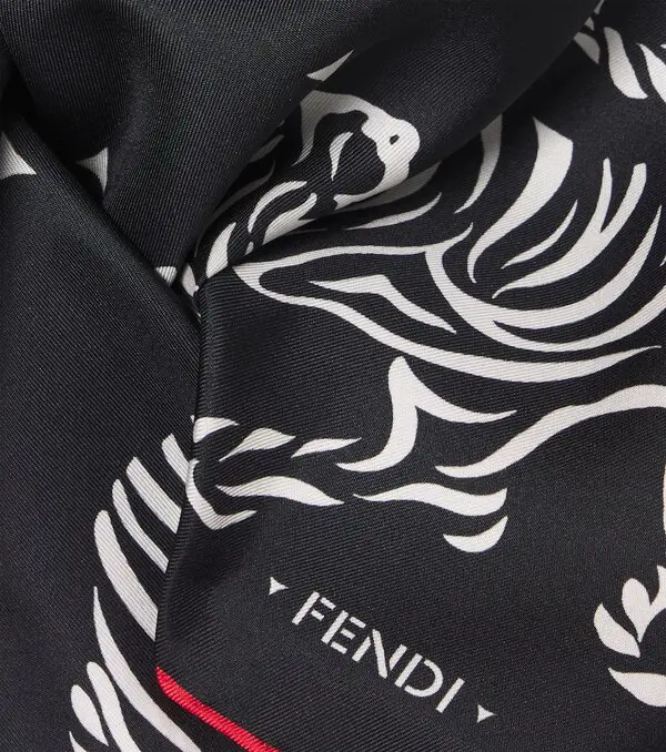 Fendi Printed Silk Scarf