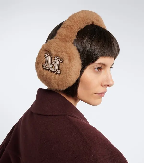 Max Mara Camel Hair And Silk Earmuffs
