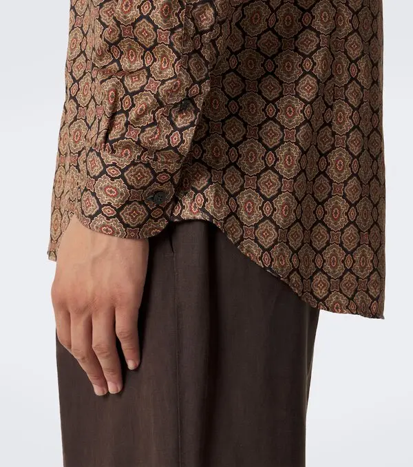 Etro Printed Cotton Poplin Shirt